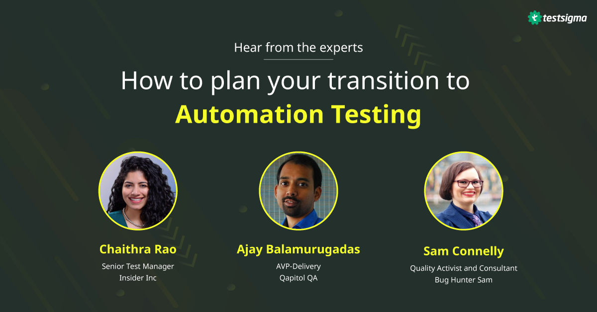 How To Plan Your Transition From Manual To Automation Testing